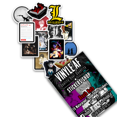 15 Stickers Death note Pack - Stickers Shop Maroc